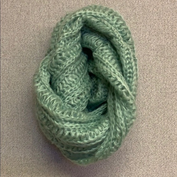 C.C | Accessories | Matte Mint Green Infinity Scarf Knitted | Poshmark
